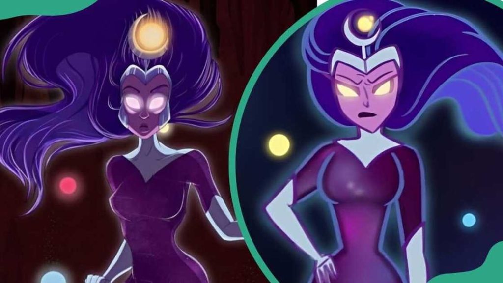 Purple Hair Cartoon Characters with Bold Animated Style